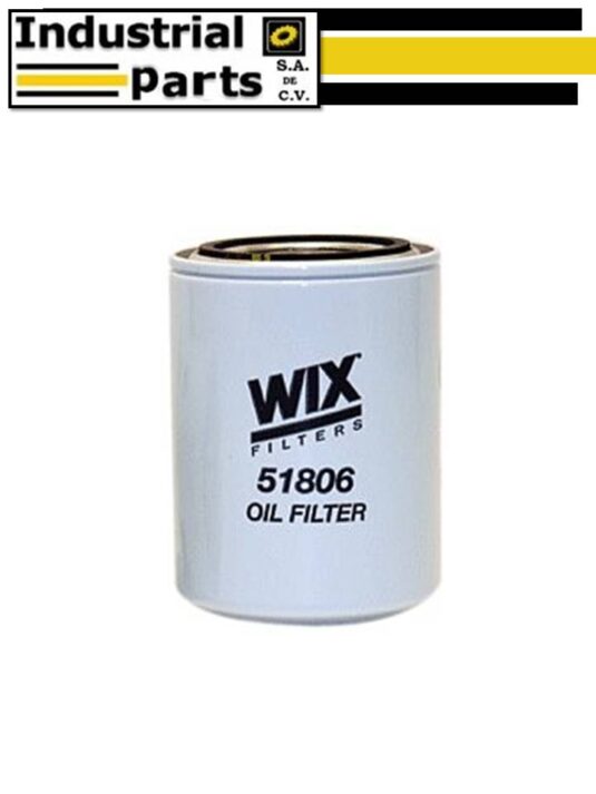 Filtro de Aceite Roscado WIX N° 51806 – IndustrialParts S.A. de C.V.